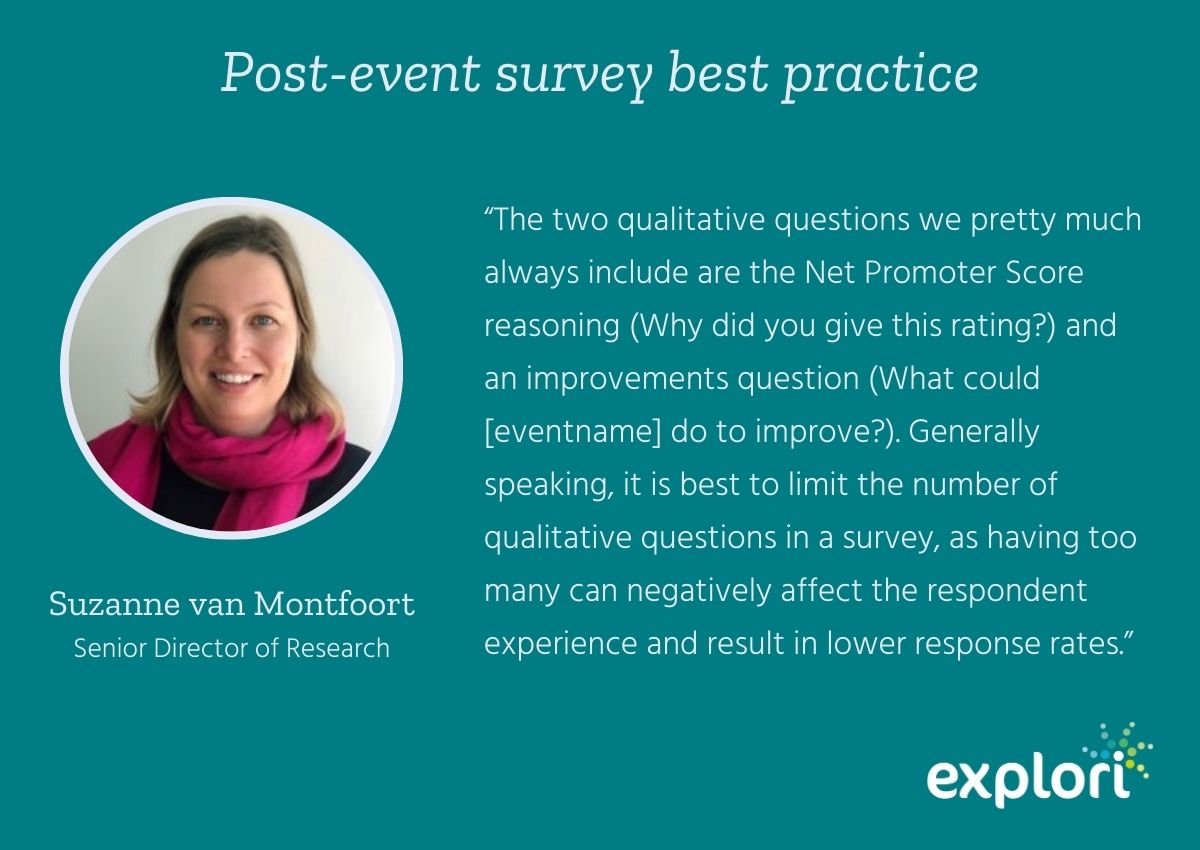 11 most important post event survey questions for attendees